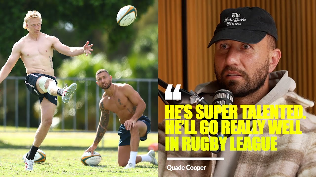 Quade Cooper Reacts To Carter Gordon's Switch To Rugby League - YouTube