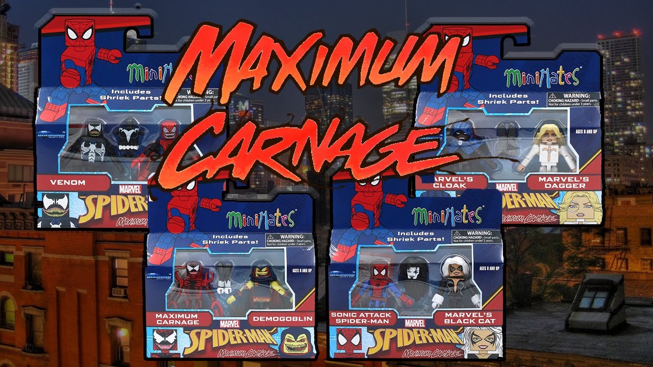 SPIDER-MAN MAXIMUM CARNAGE MINIMATES (Series 73)!!! - YouTube