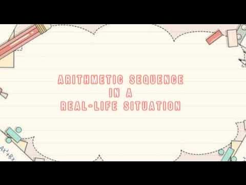 ARITHMETIC SEQUENCE IN A REAL-LIFE SITUATION - YouTube
