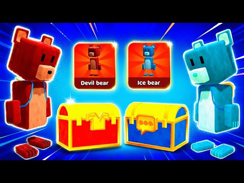 New Devil Bear and Ice Bear Skins Secret Chests Super Bear Adventure Gameplay Walkthrough 