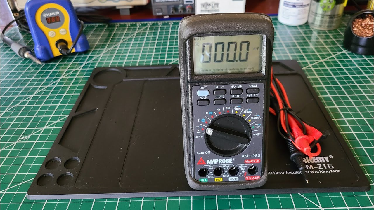 AMPROBE AM-1280 Auto Average Ranging Digital Multimeter - YouTube