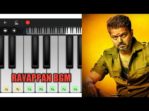 Rayappan theme |Rayappan bgm |Piano cover |Perfect piano apk | Rayappan ...