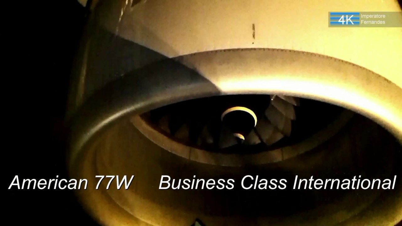 American Boeing 777 Red-Eye International Flight - YouTube