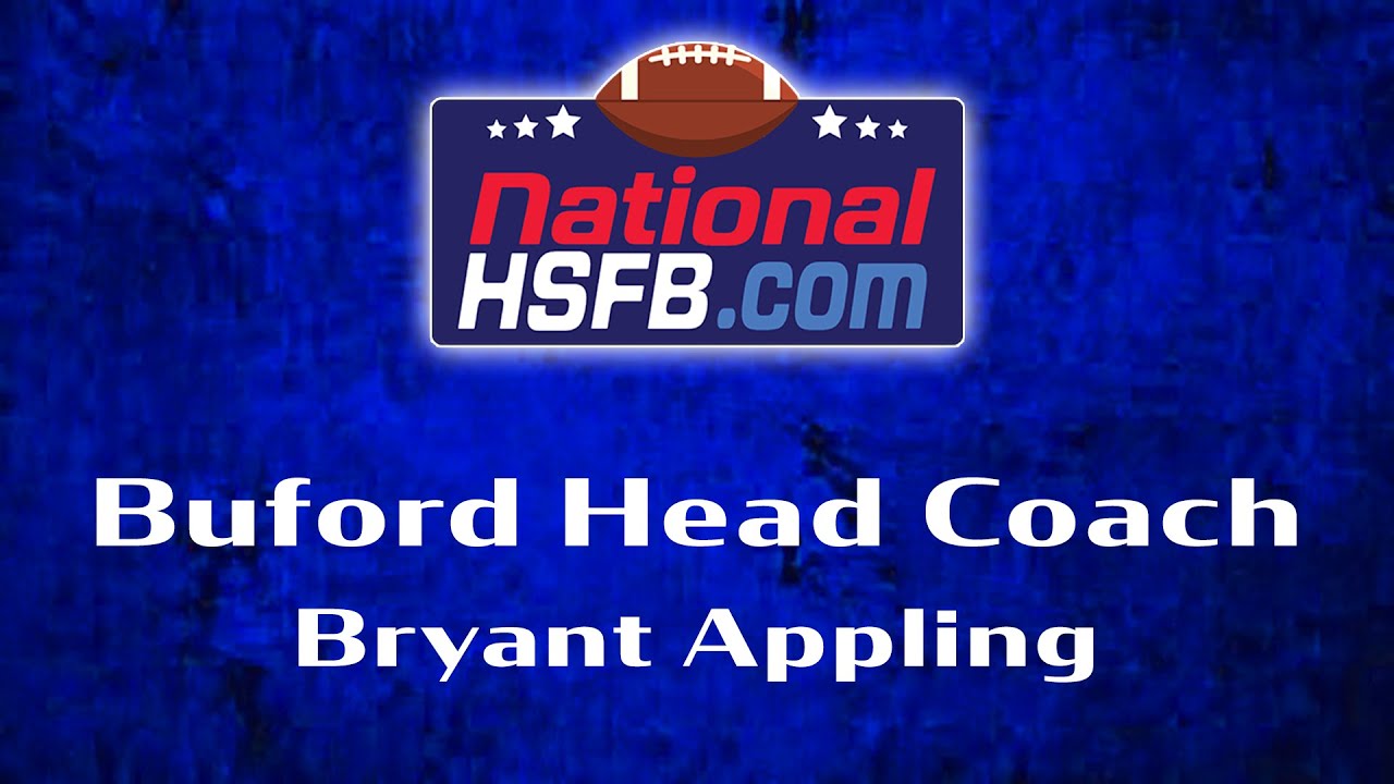 Buford Wolves Head Coach Bryant Appling - YouTube