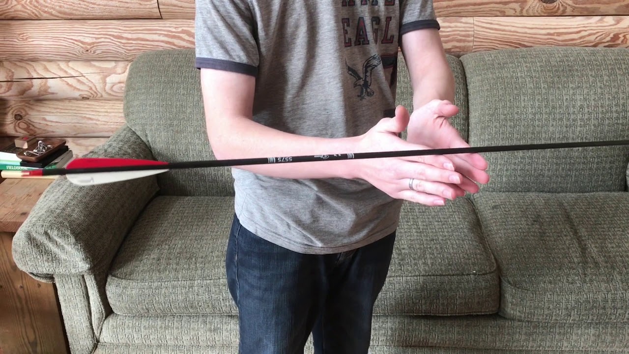 EASILY find the center of gravity of an arrow (this method works on a ...