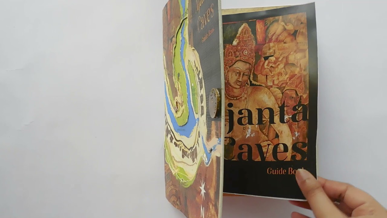 Publishing Design AJANTA CAVES Guide book video - YouTube