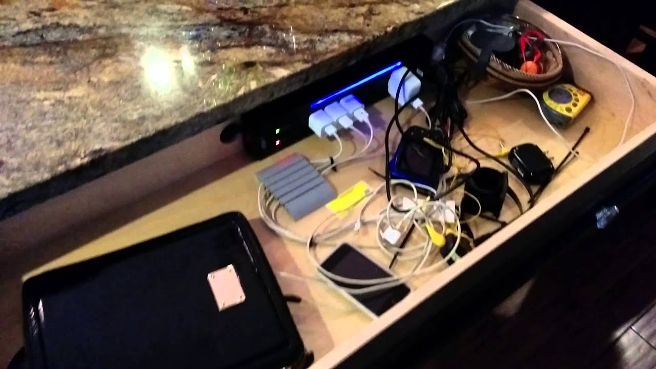 Custom Auto Closing Electronics Drawer - YouTube