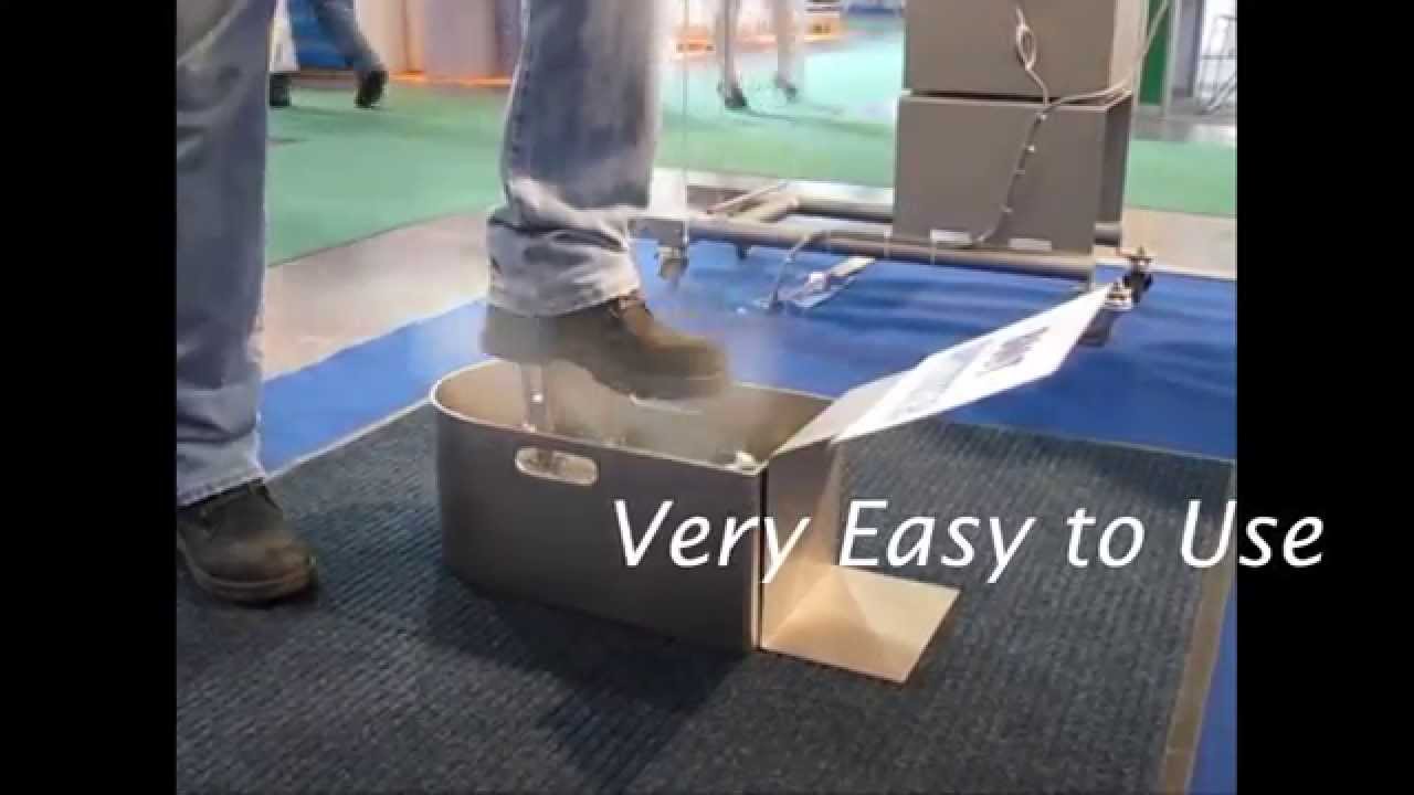 The FALCON Boot Sanitizer Unit - YouTube