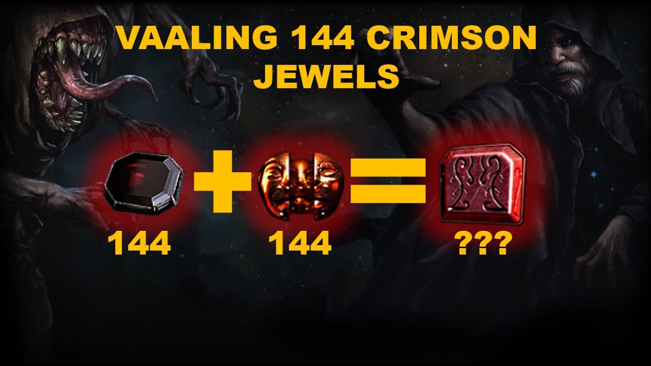 [PoE 3.20] Vaaling 144 Crimson Jewels. Can we hit RAIN OF SPLINTRERS ...