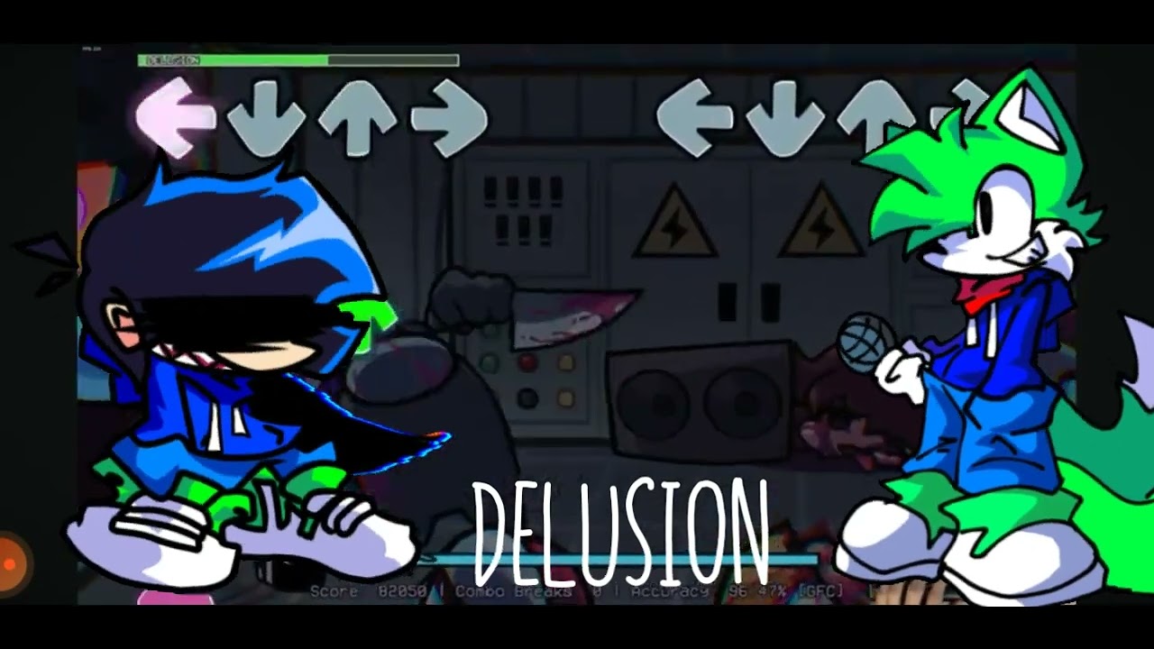 fnf delusion night glitch vs nightEncoreV2 - YouTube