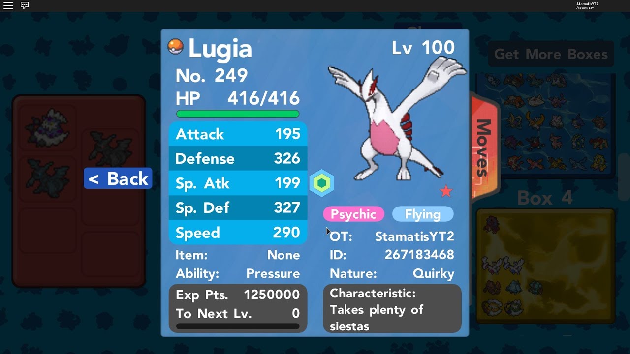 SHINY LUGIA!!! Roblox Pokemon Brick Bronze #1 - YouTube