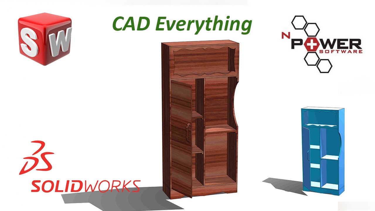 Wooden Cabinet | Solidworks | Simply - YouTube