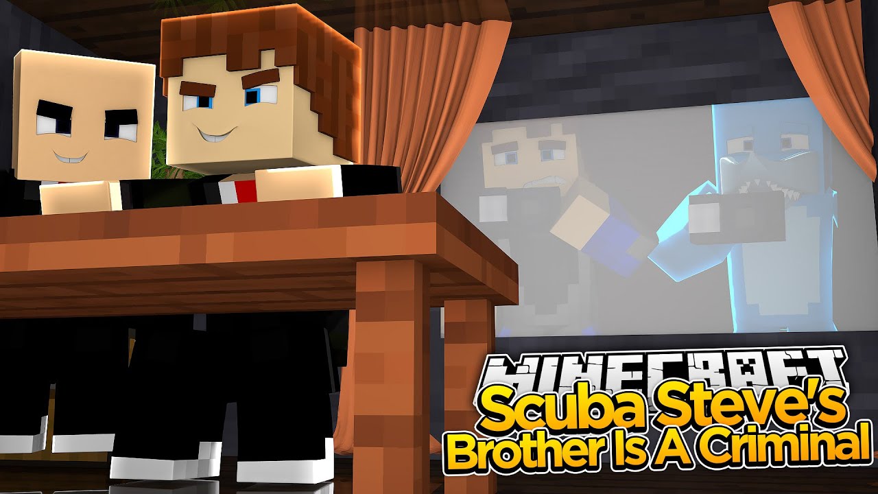 Minecraft - SCUBA STEVE'S TWIN IS A CRIMINAL!!?? - YouTube