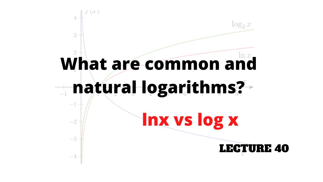 common and natural logarithms | QF Academy | Lecture 40 - YouTube