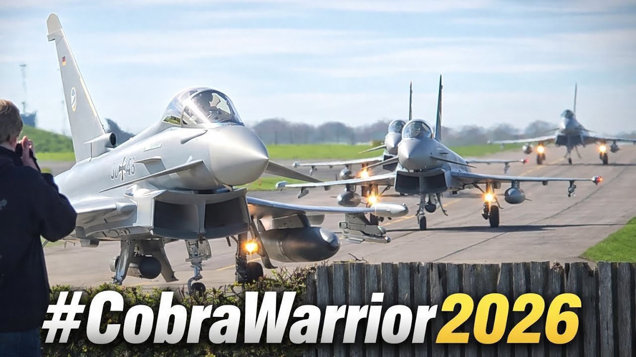 Cobra Warrior Begins! German Eurofighters & Polish F-16s in Action at ...