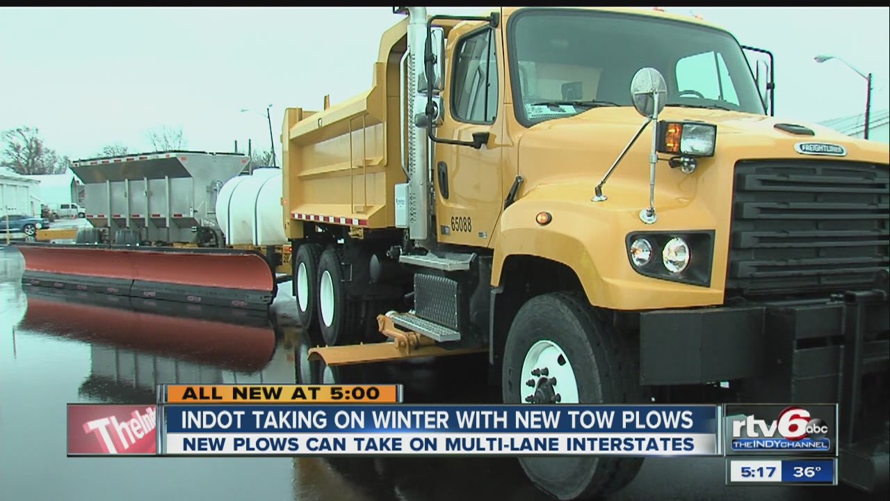 Double-take: INDOT to use tow plows for faster snow removal - YouTube