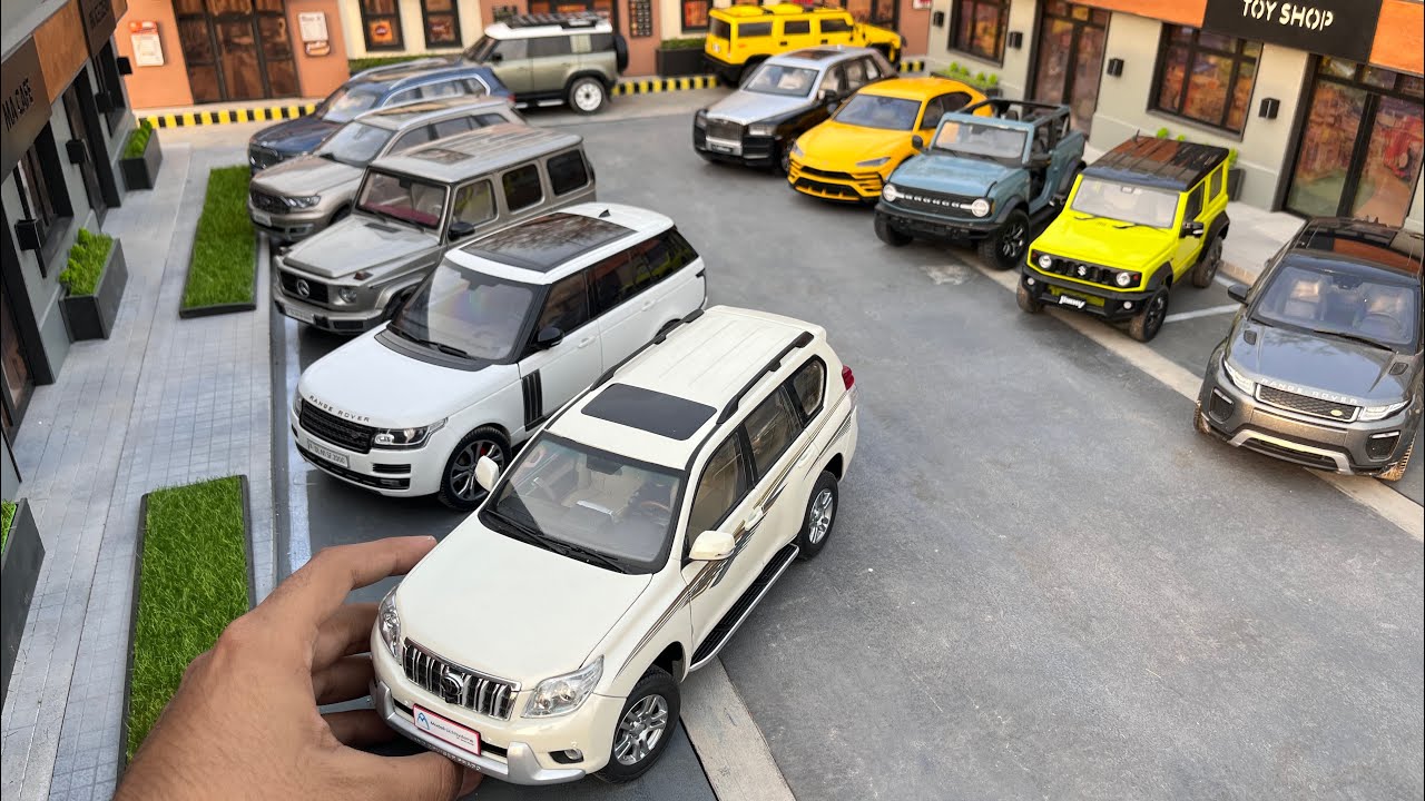 Parking Mini SUV Diecast Model Car Collection at Miniature Street - YouTube