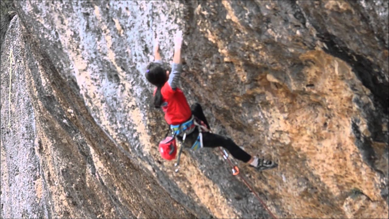 Climbing in Margalef Spain 'Miguel el Casero' 7c+ - YouTube