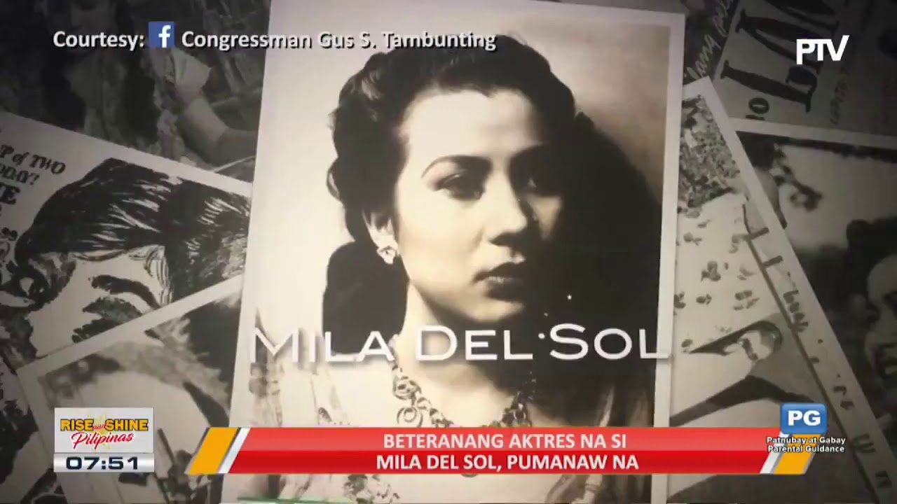 TALK BIZ: Beteranang aktres na si Mila del Sol, pumanaw na - YouTube