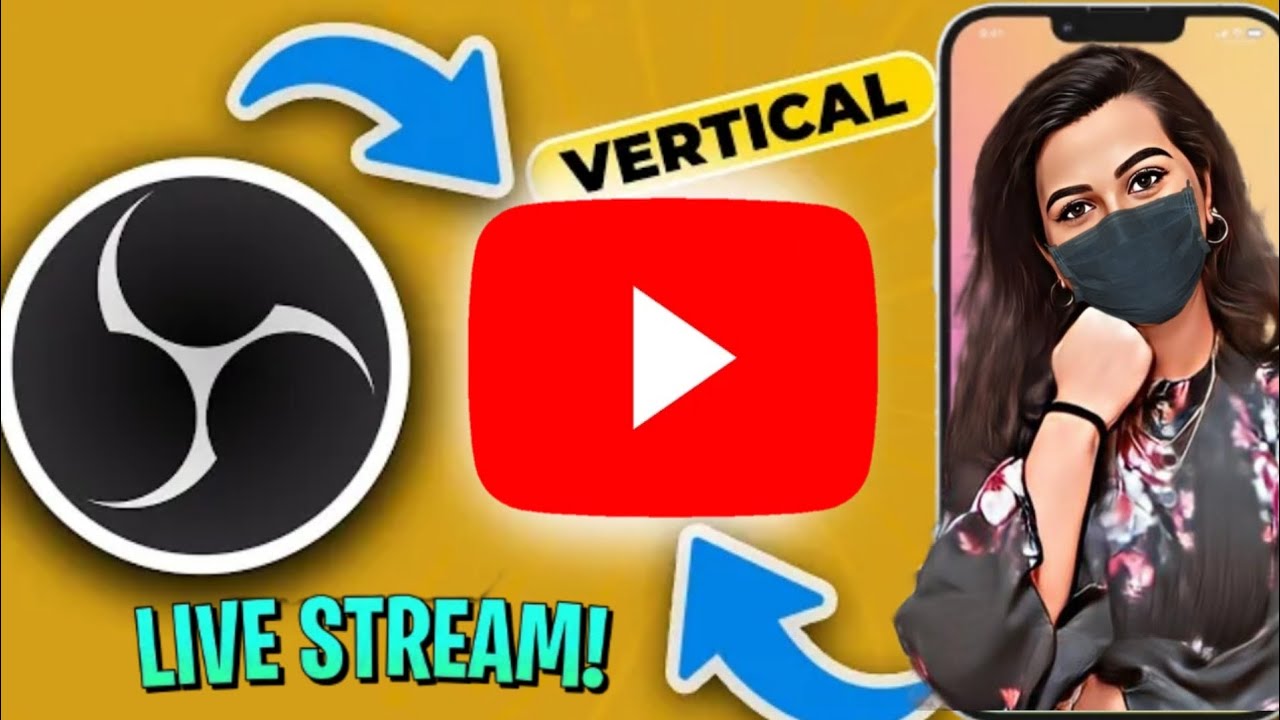 How to do "VERTICAL LIVE STREAM" in "YOUTUBE SHORTS FEED" in OBS😍VERY ...