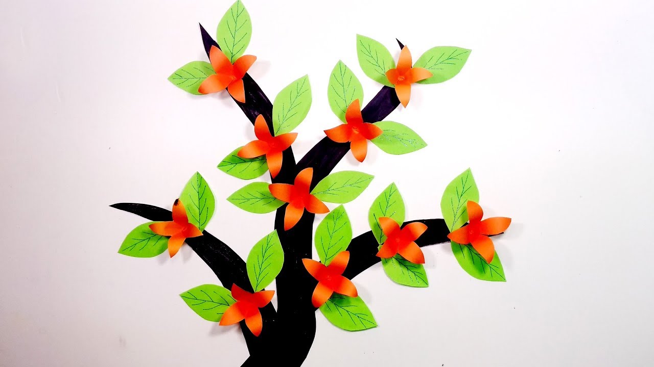 Wall Decoration Ideas Tree & Flowers | Awesome Room Decor | Jarine's ...