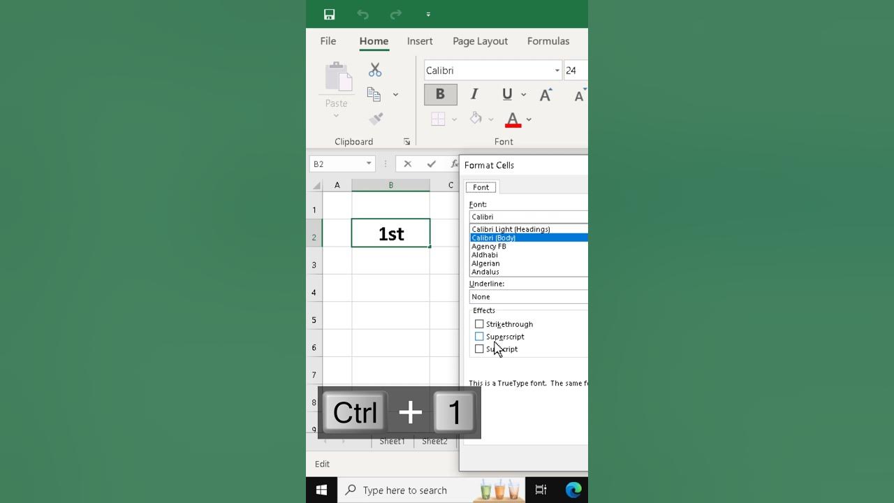 HOW TO CONVERT NUMBER IN 1ST,2ND & 3RD WITH EXCEL - YouTube