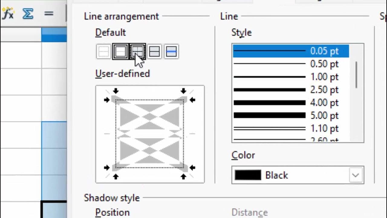 Double Border in Open Office Calc@COMPUTEREXCELSOLUTION - YouTube
