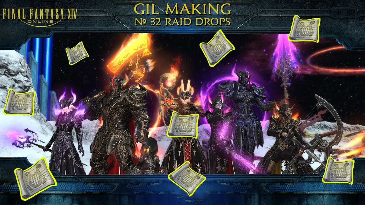 FF14 Making Gil: ep.32 Raid drops - YouTube