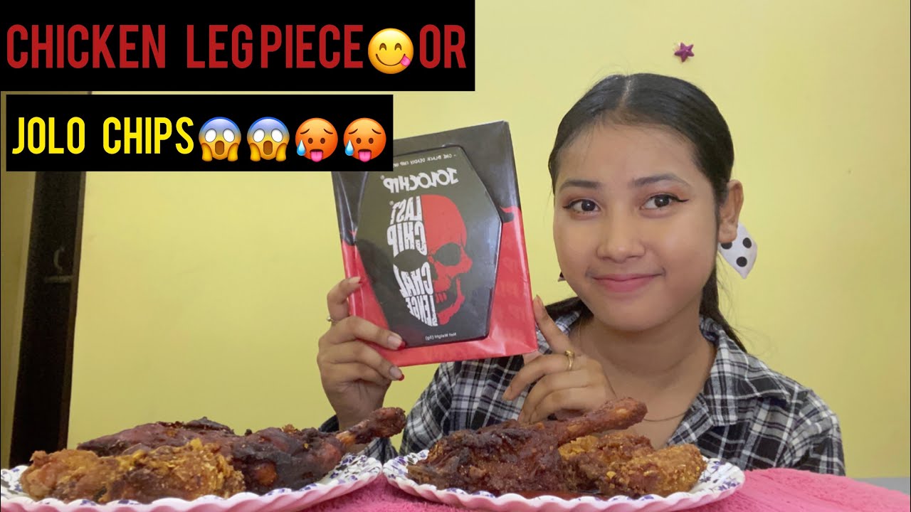 Chicken Leg Piece CHALLENGE|| or Jolo Chips😱😱🥵 - YouTube
