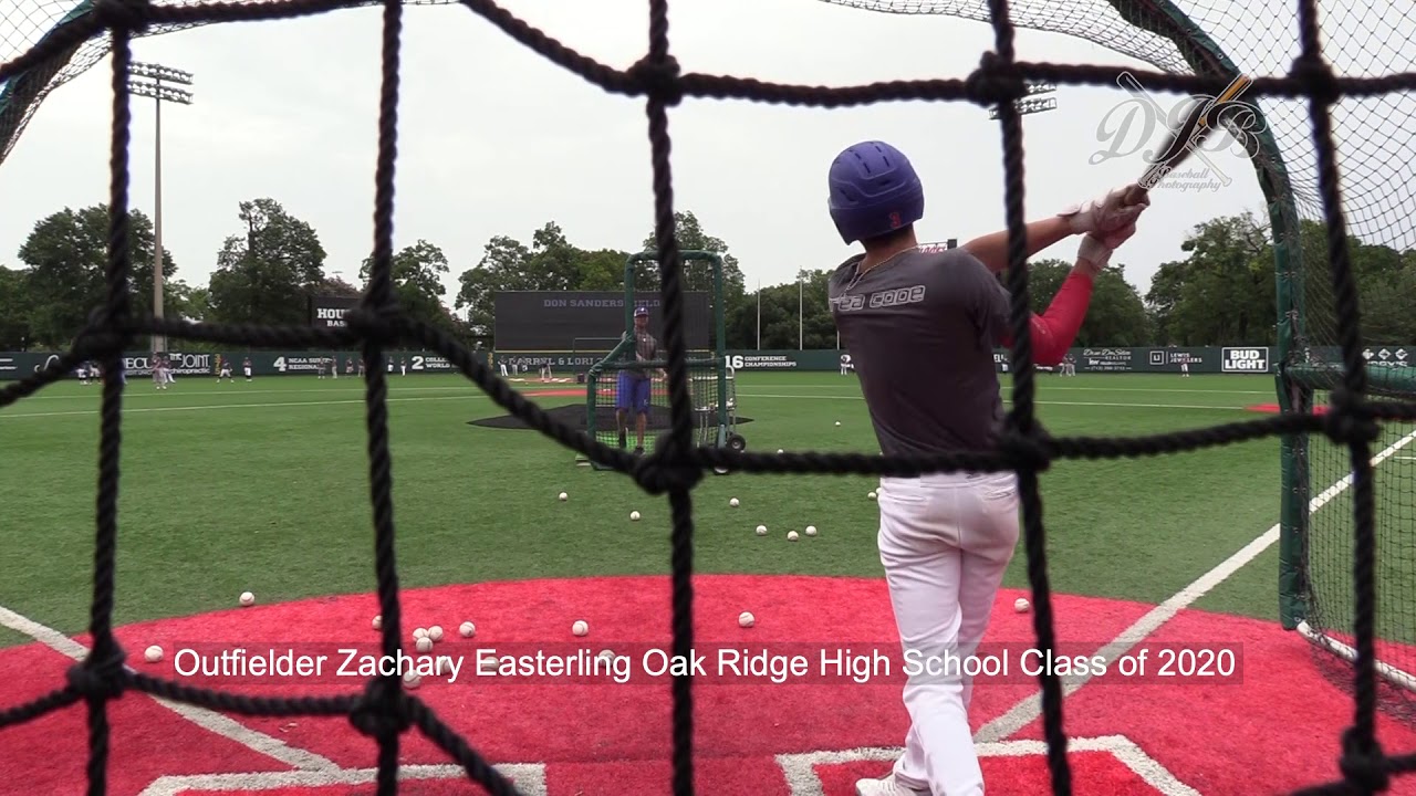 Outfielder Zachary Easterling Oak Ridge High School Class of 2020 - YouTube