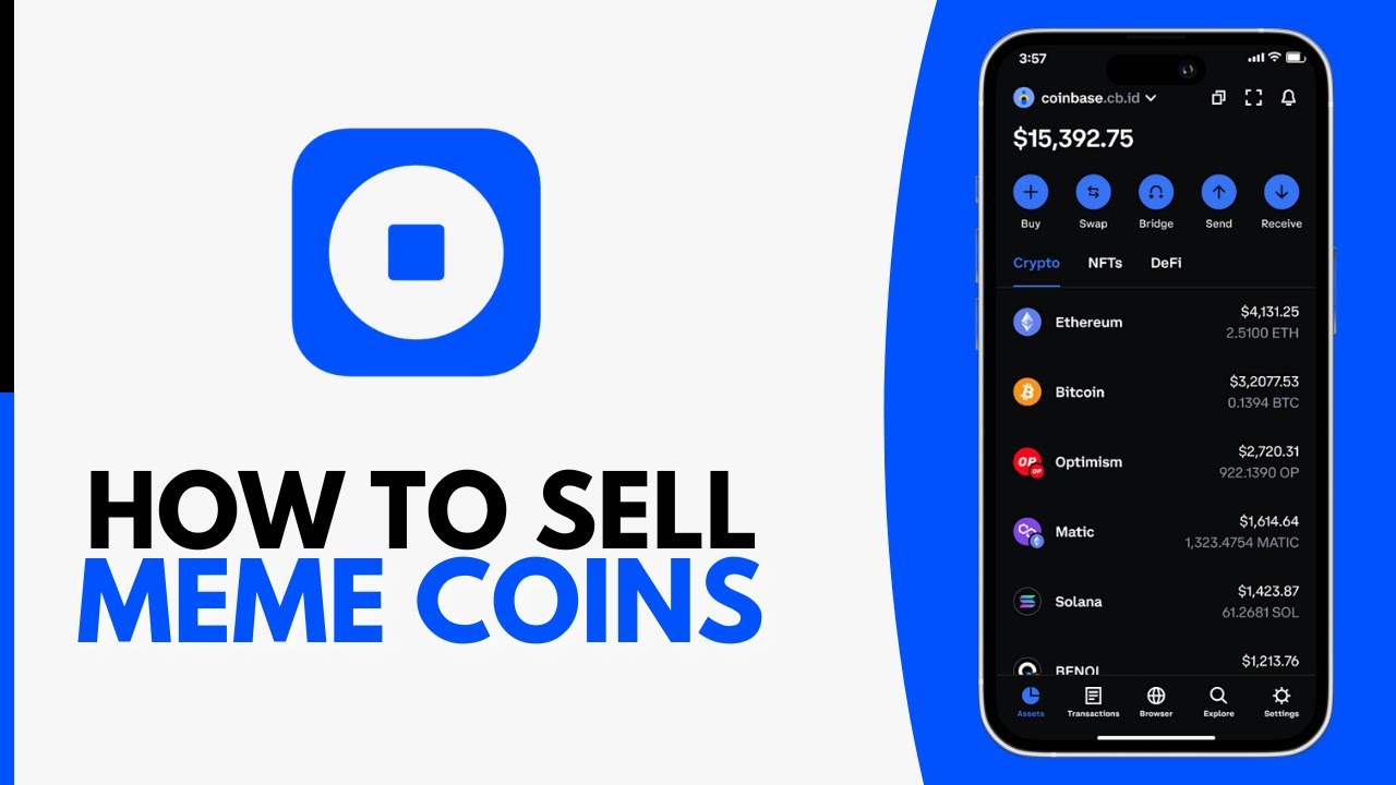 How To Sell Meme Coins On Coinbase Wallet - Step by Step - YouTube