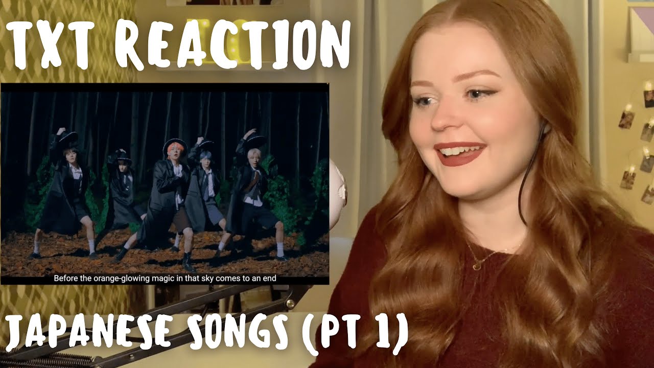TXT Japanese Songs Reaction! (Part 1: Force / Everlasting Shine / Ito / Blue Hour) - YouTube