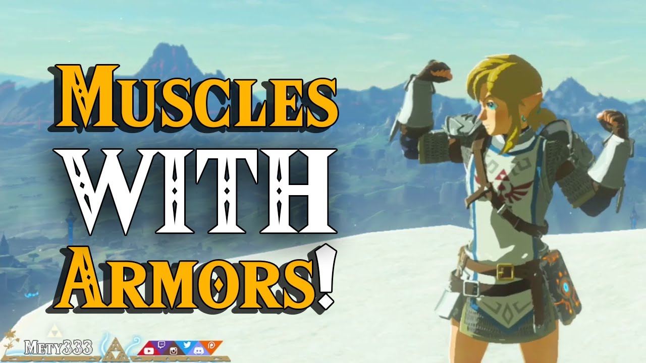 Doing Link's POWER POSE with ARMORS! Girl Power in Zelda Breath of the ...