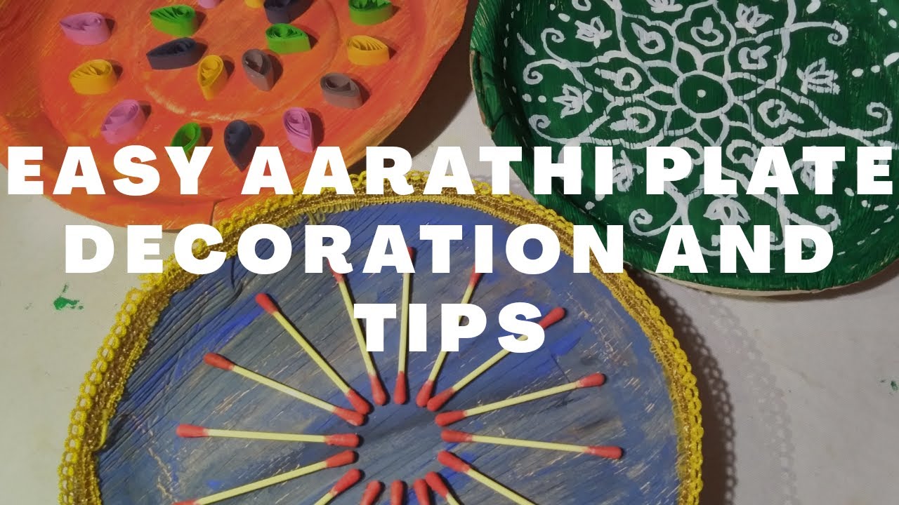 Easy aarathi plate decoration| arathi plate for marriage engagement ...