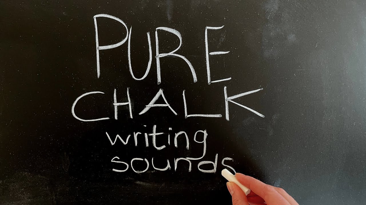 The BEST ASMR Chalk Writing Sounds for Sleep and Relaxation 😴 - No ...