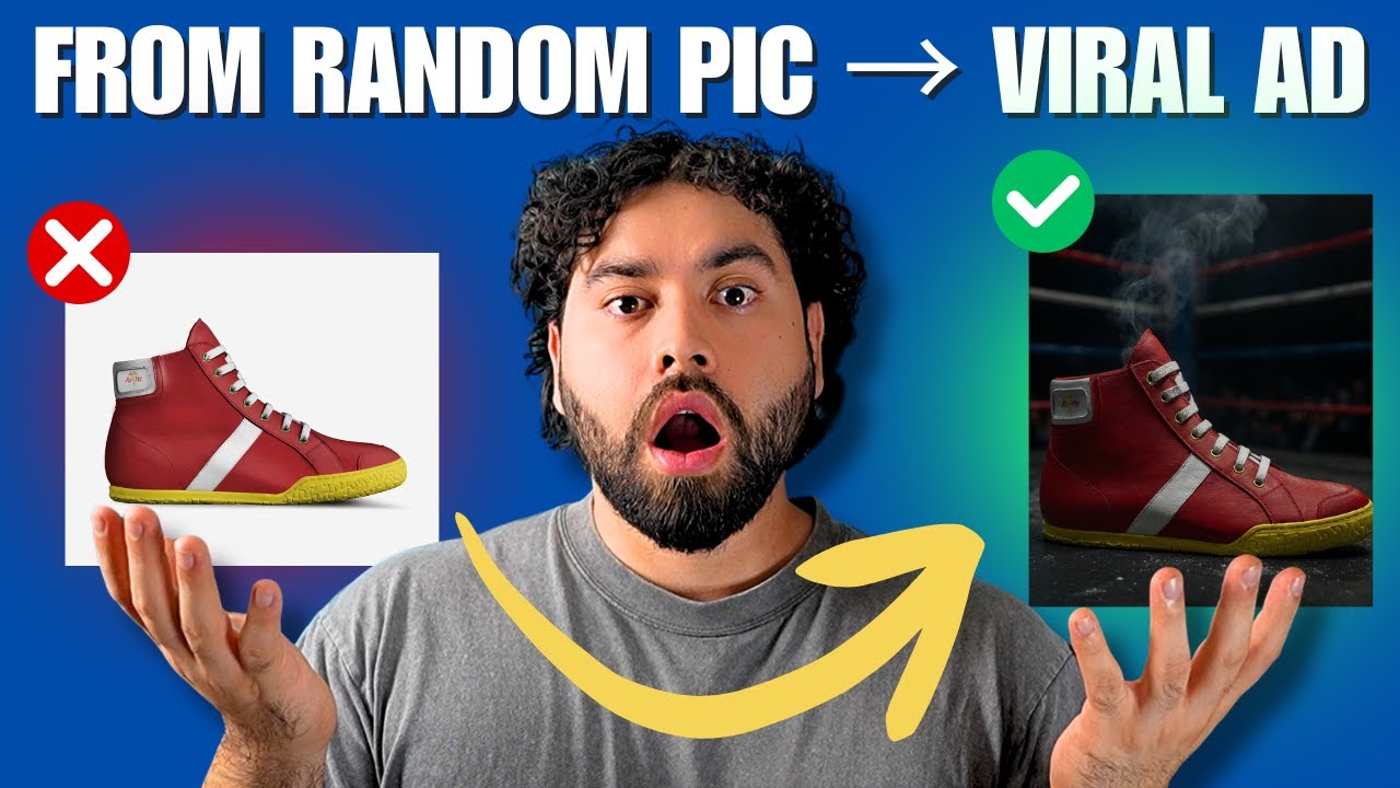 I Turned A Random Shoe Picture Into An Ad Using AI (FreePik) - YouTube