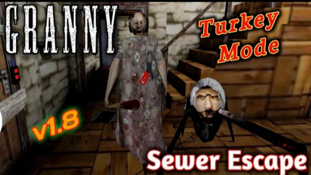 Granny turkey mod full gameplay | granny v1.8 - YouTube