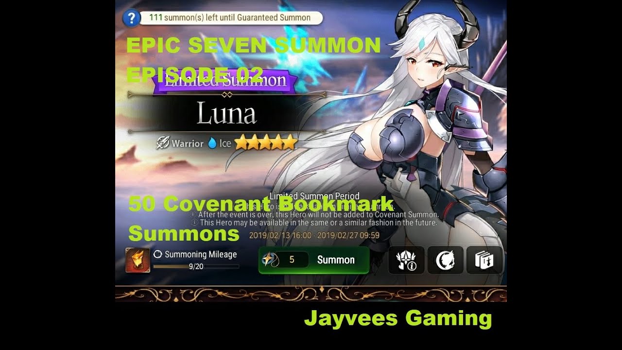 Epic Seven Summon - Episode 2: Luna Banner Special - YouTube