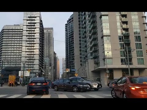 Driving into Downtown Toronto during rush hour - YouTube