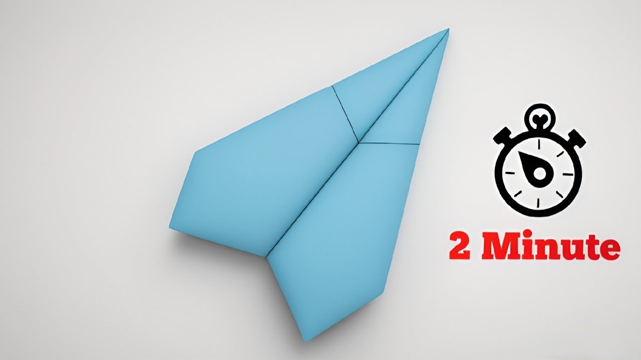 How to Make an Easy Paper Airplane in 2 Minute! | Fold a Paper Airplane ...