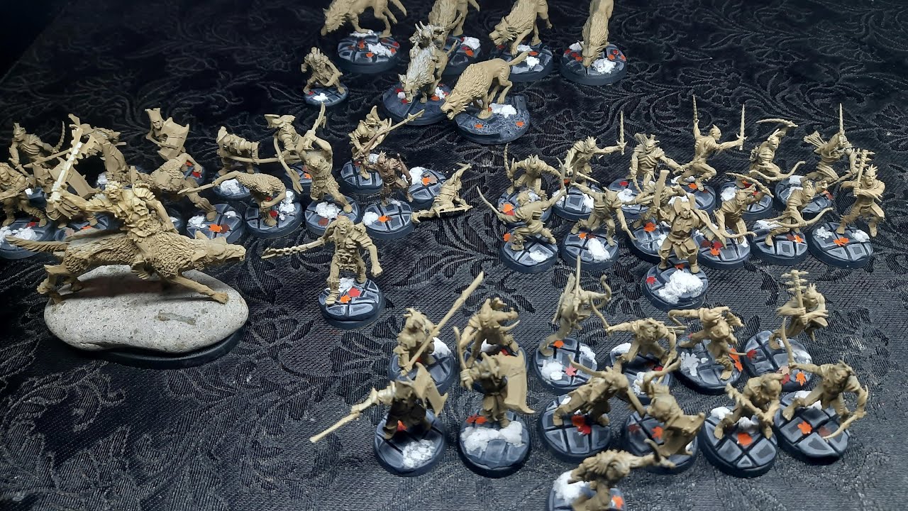 Azog legion/Azog hunters 750 points army showcase lotr the hobbit mesbg ...