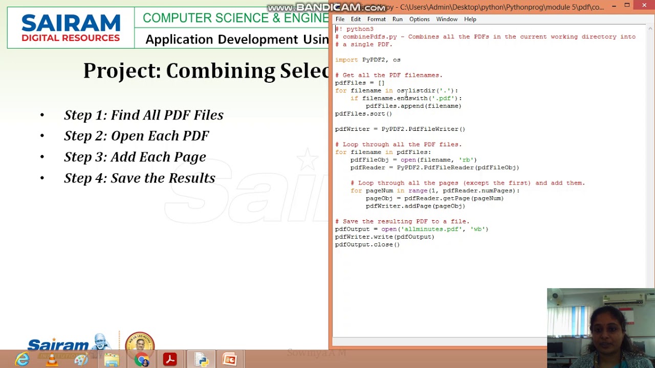 LectureVideo 18CS55 Module5 Working With PDF And WordDocuments 2 Sowmya ...