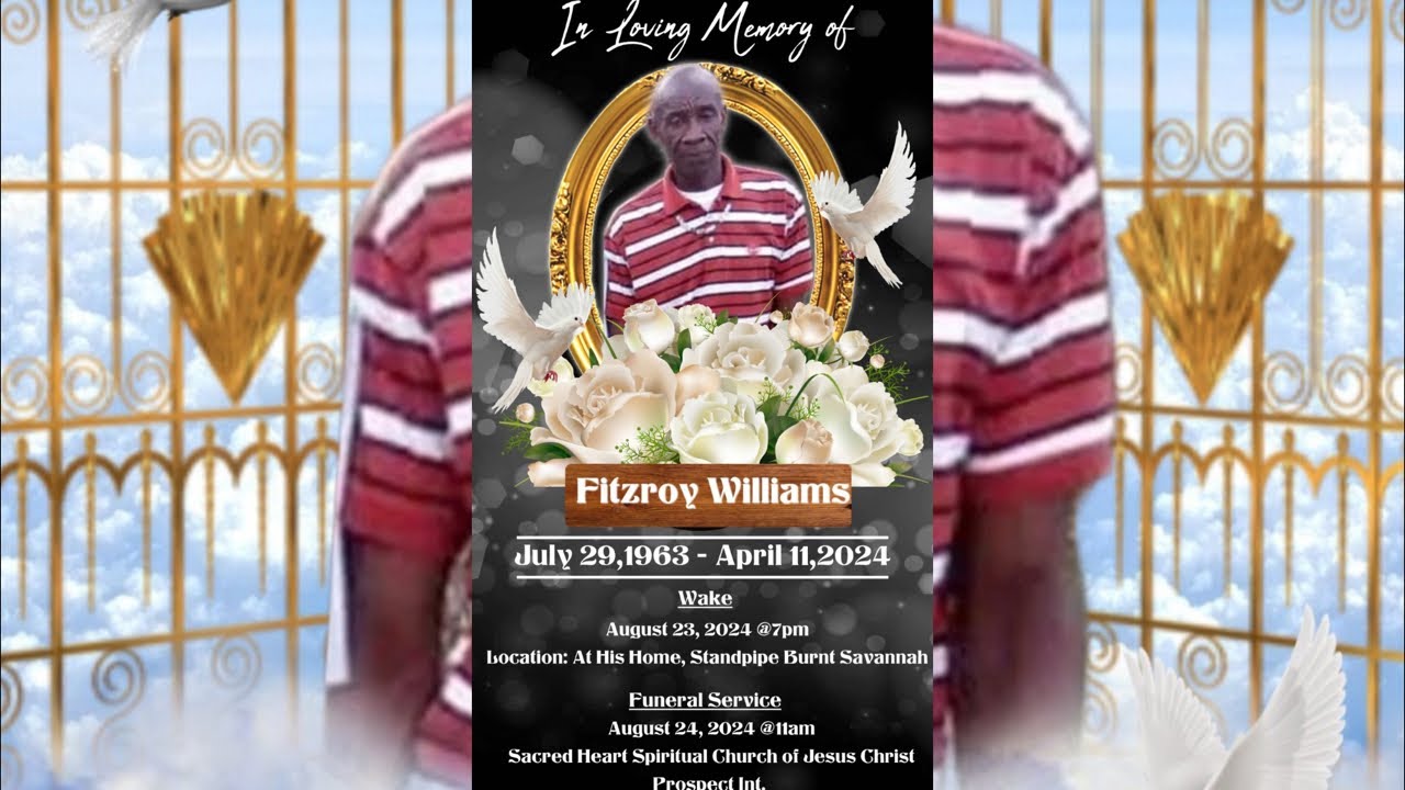 Funeral Service For The Late Fitzroy Williams - (Roy) - YouTube