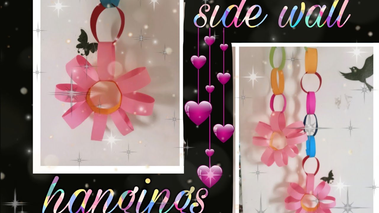 simple and easy side wall hanging || cute wall hanging || p L arts and ...
