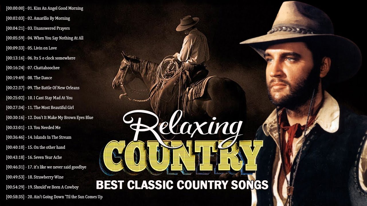 Classic Country Songs For Relaxing - Top 100 Classic Country Music ...
