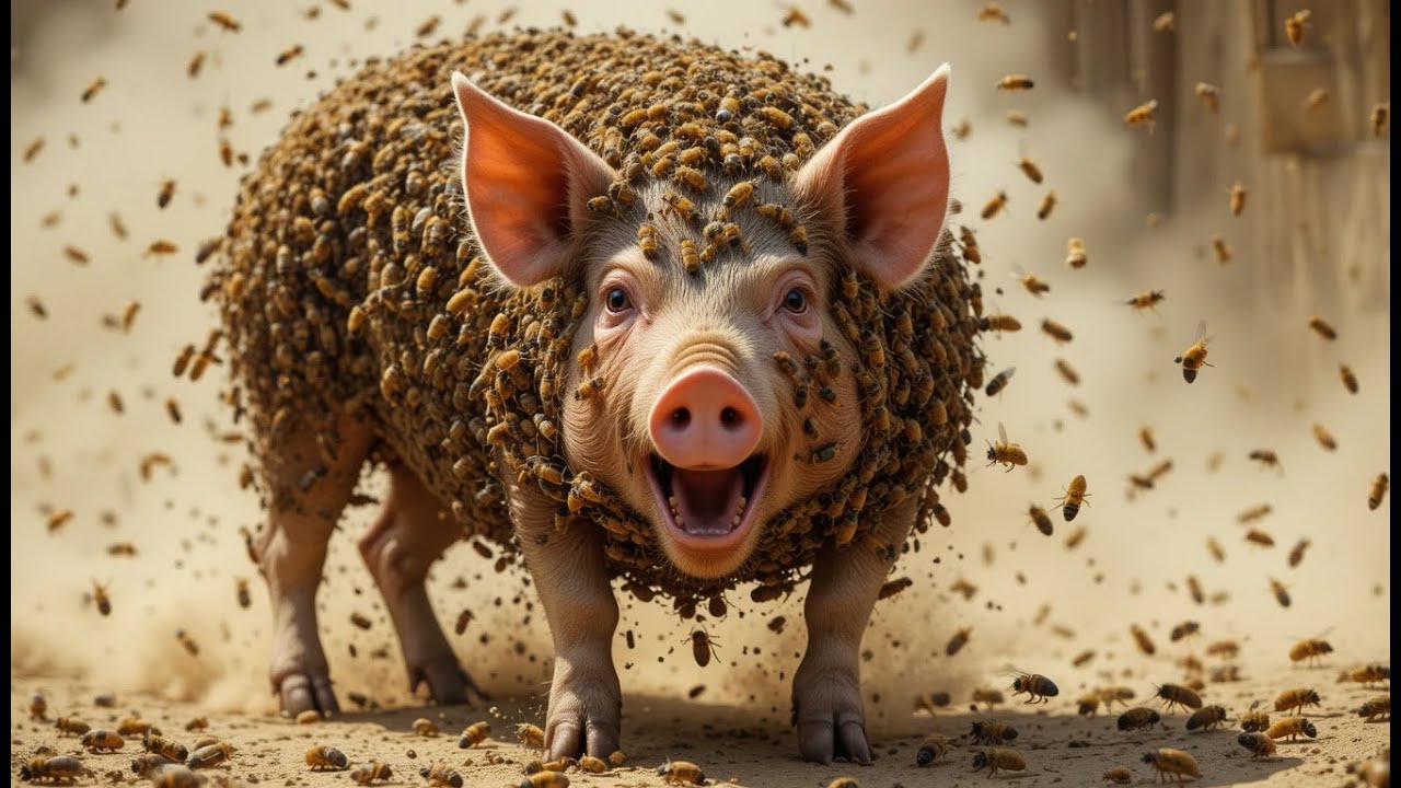 Millions of Bees Attack a Pig – A Shocking Rescue - YouTube
