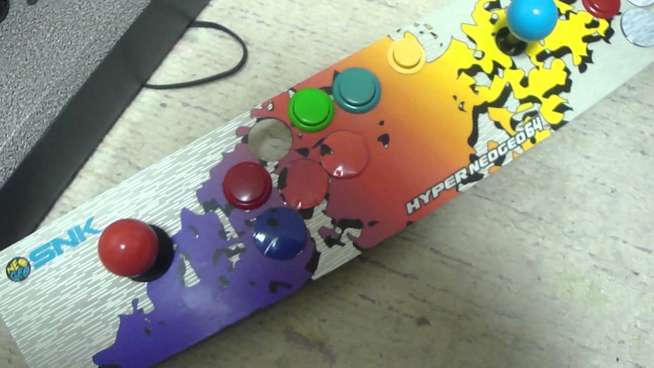 Cleaned Up Hyper Neo Geo 64 Control Panel, Joy Sticks, And Mostly ...