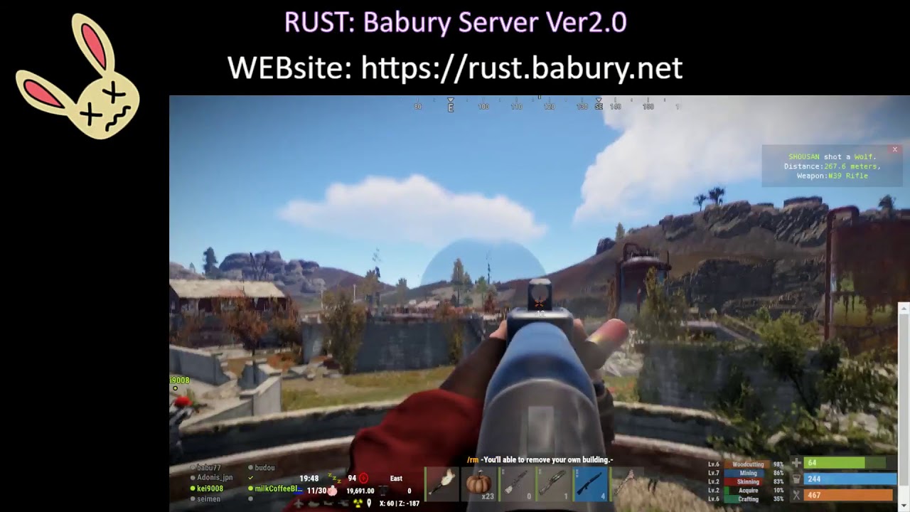 【RUST】BaburyServerで遊ぶ【管理組】 - YouTube