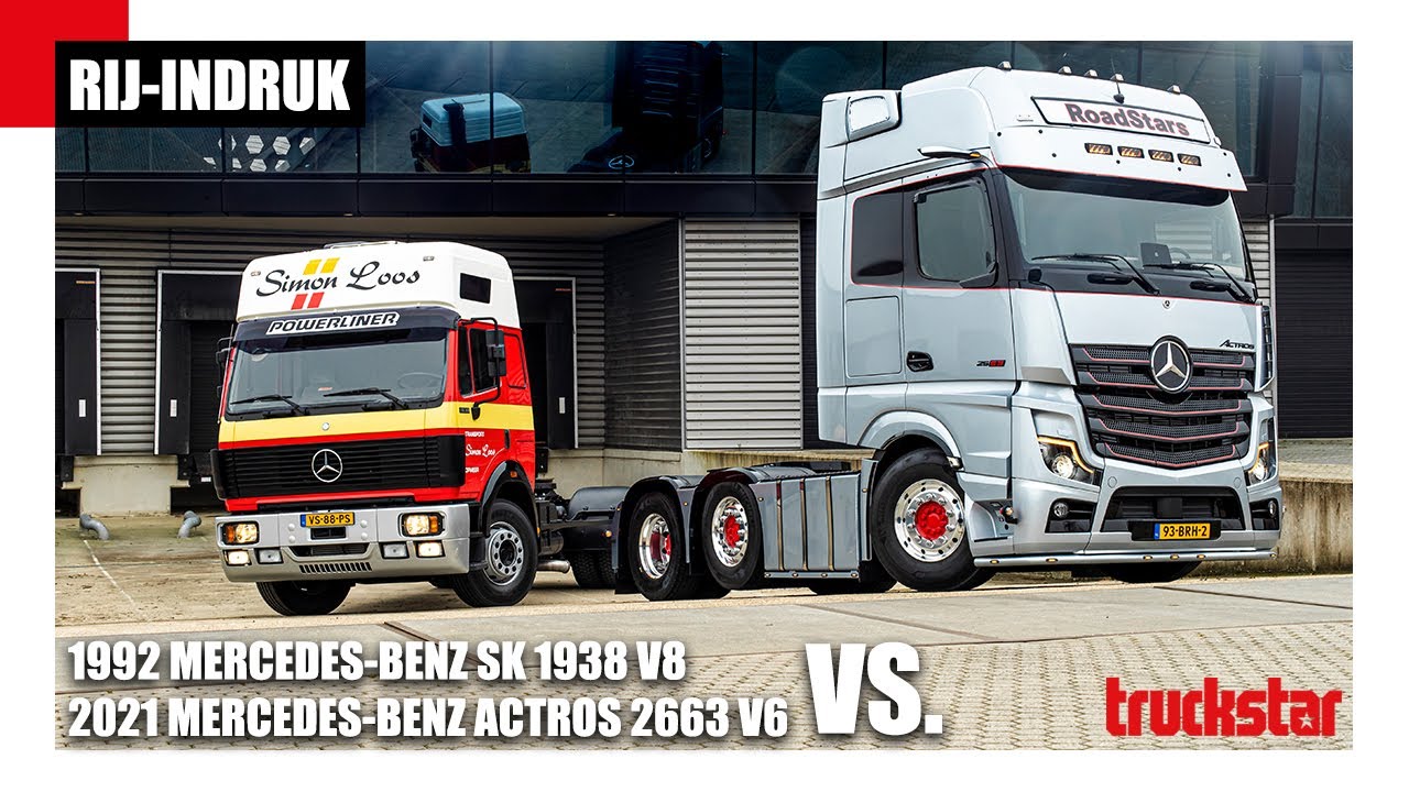 Mercedes-Benz Powerliner 1992 versus 2021 - YouTube