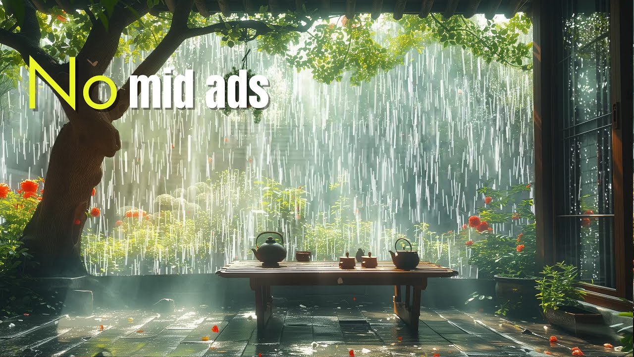 The soothing sound of rain is a gift from nature, Helps relax and ...